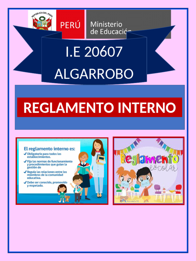 I. e #20607 Reglamento Interno-2023-Ri | PDF | Evaluación | Discriminación