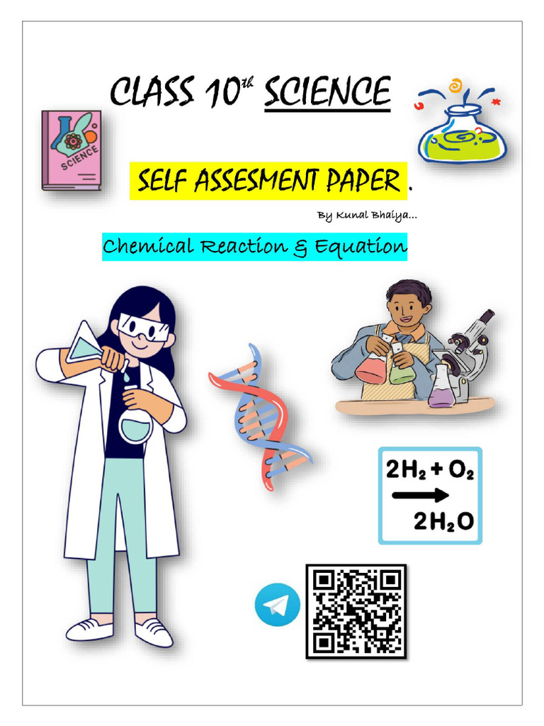 Chemical Reaction & Equation Self Assesment Paper | PDF