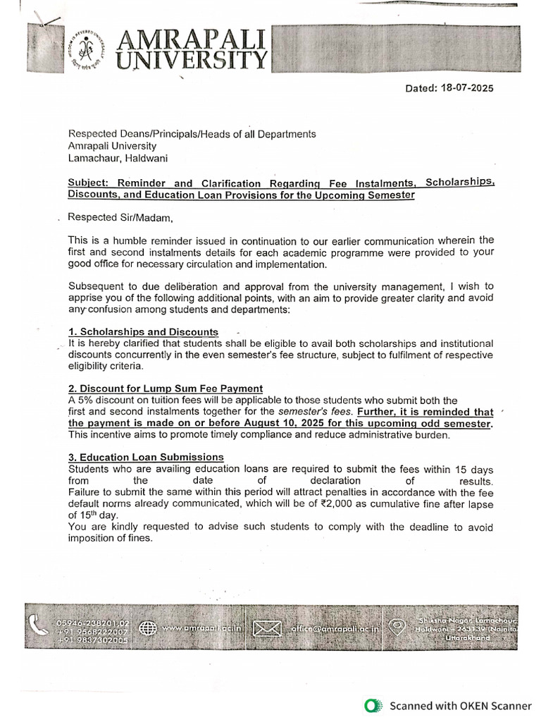 Fee Notification 07-18-2025 16.11 | PDF
