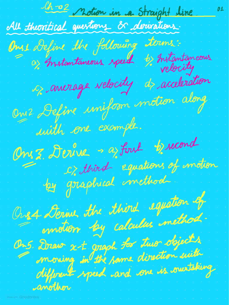 Apq Ch. 02 | PDF | Acceleration | Velocity