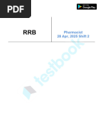 Drug Inspector Previous Exam Paper With Answers PDF APPSC | PDF ...