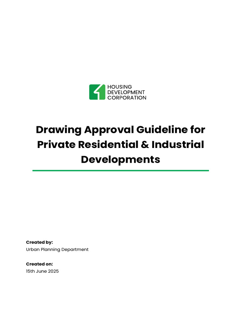 Residential & Industrial Drawing Approval Guide | PDF | Environmental ...