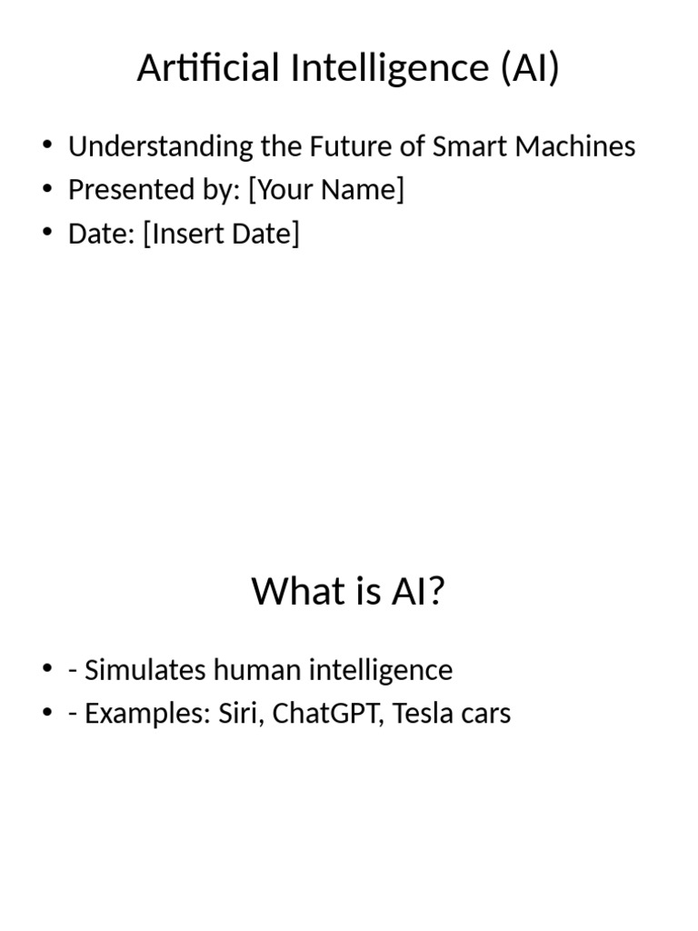 Artificial Intelligence - PPTX Presentation | PDF
