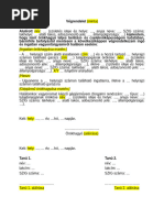 Vegrendelet Minta Word Formatumban 2022 | PDF