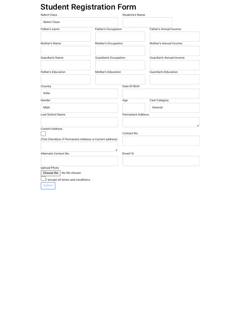 Admission - Bright Star Academy | PDF