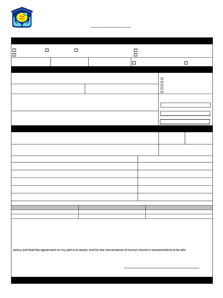 Pag-IBIG Non-Life Insurance Claim Form | PDF | Insurance | Justice