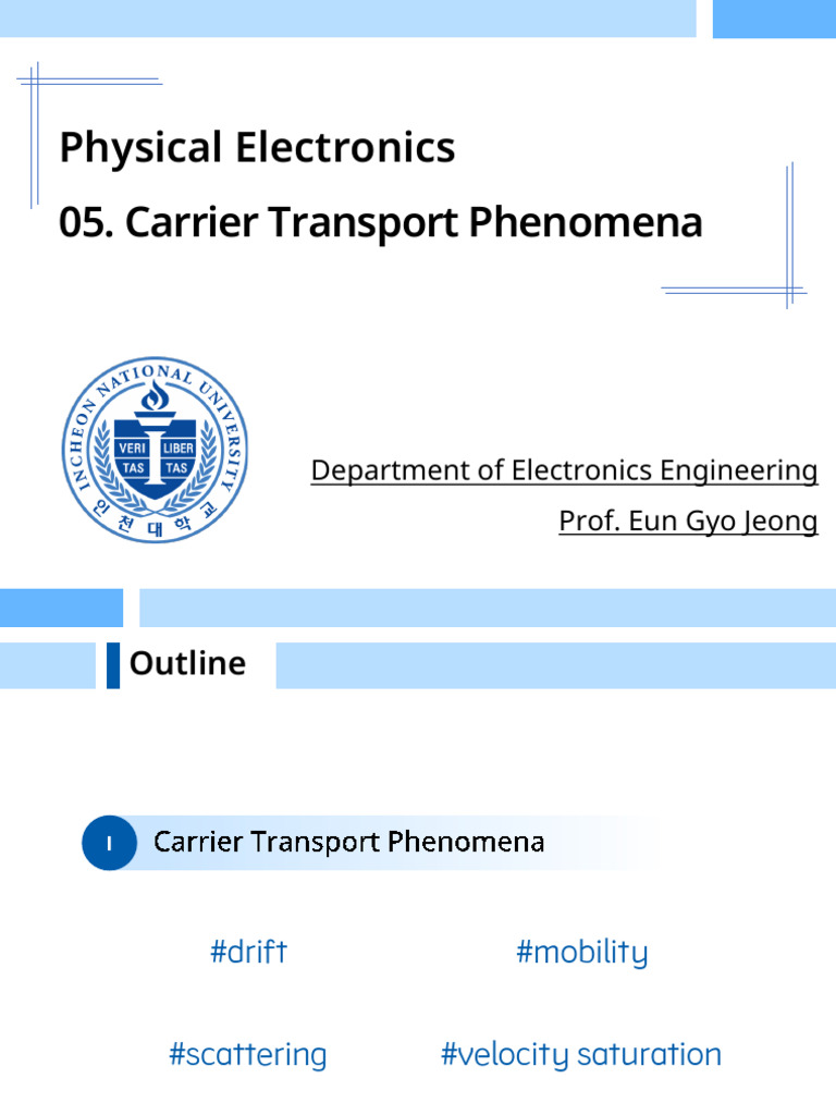 Carrier Transport Mechanisms Overview | PDF | Condensed Matter Physics ...