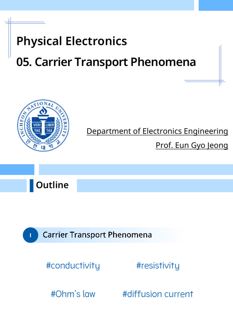 Carrier Transport in Semiconductors | PDF