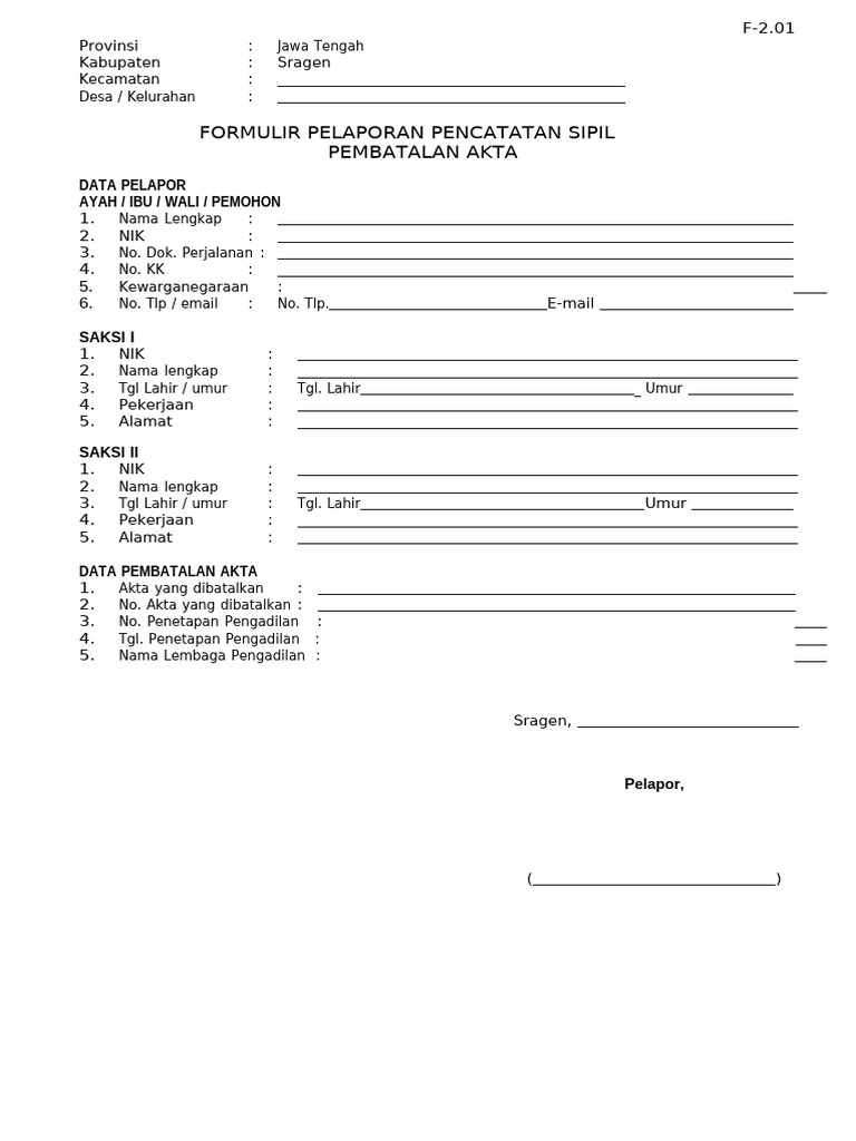 Pembatalan Akta | PDF
