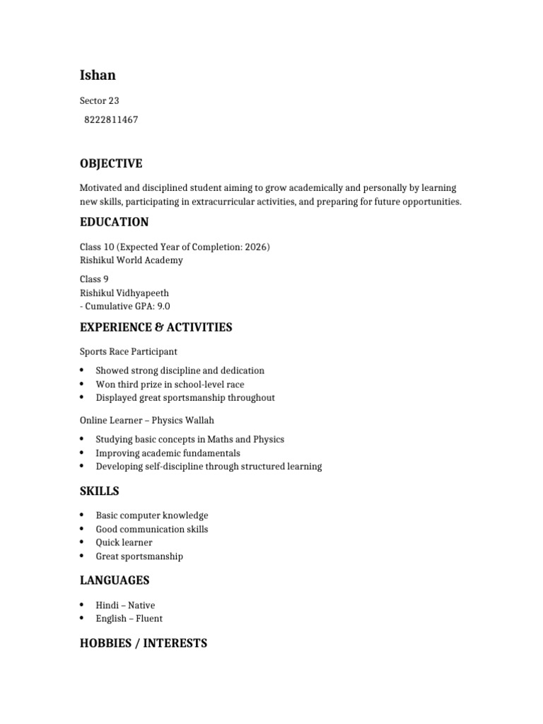 Ishan Resume Updated | PDF
