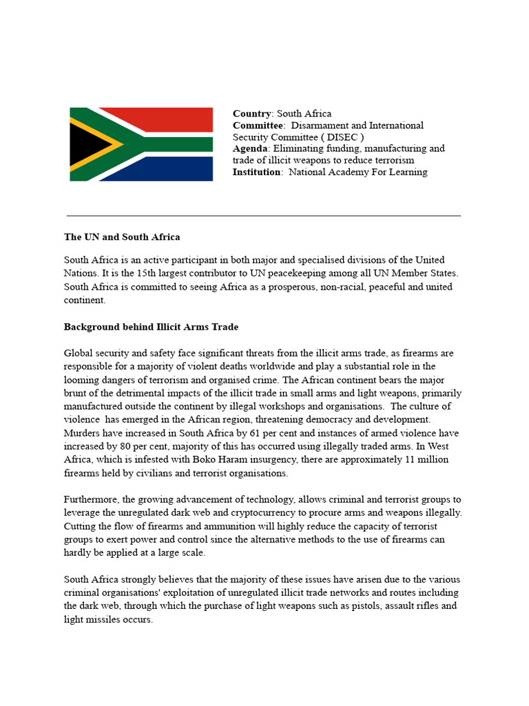 Mun - South Africa - Disec | PDF | South Africa | Africa