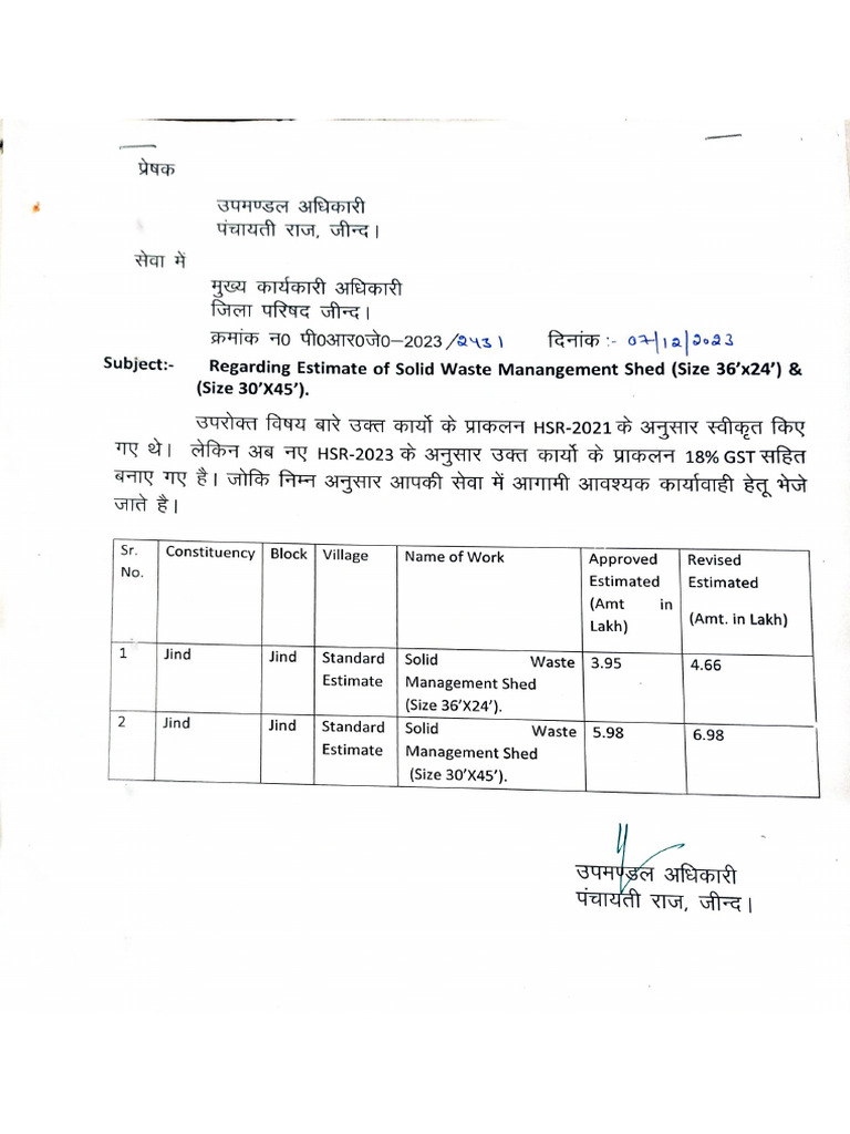 SWM Estimate | PDF