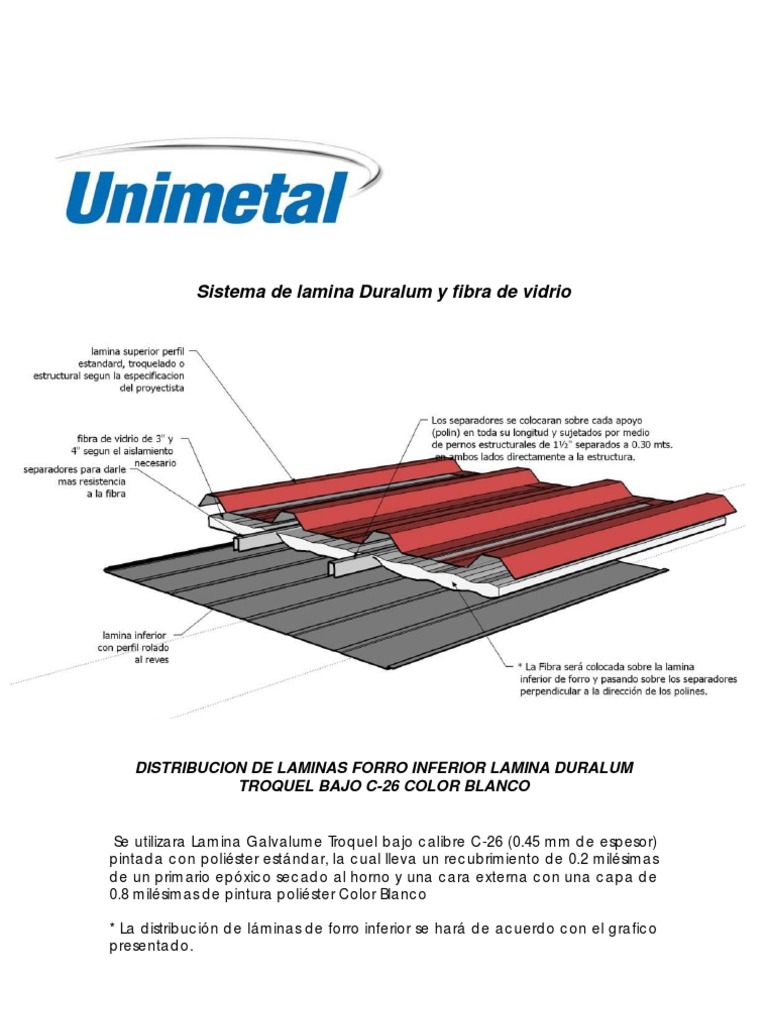 Instalación de Techos de Aluminio Insulado | PDF | Aluminio | Revestimiento