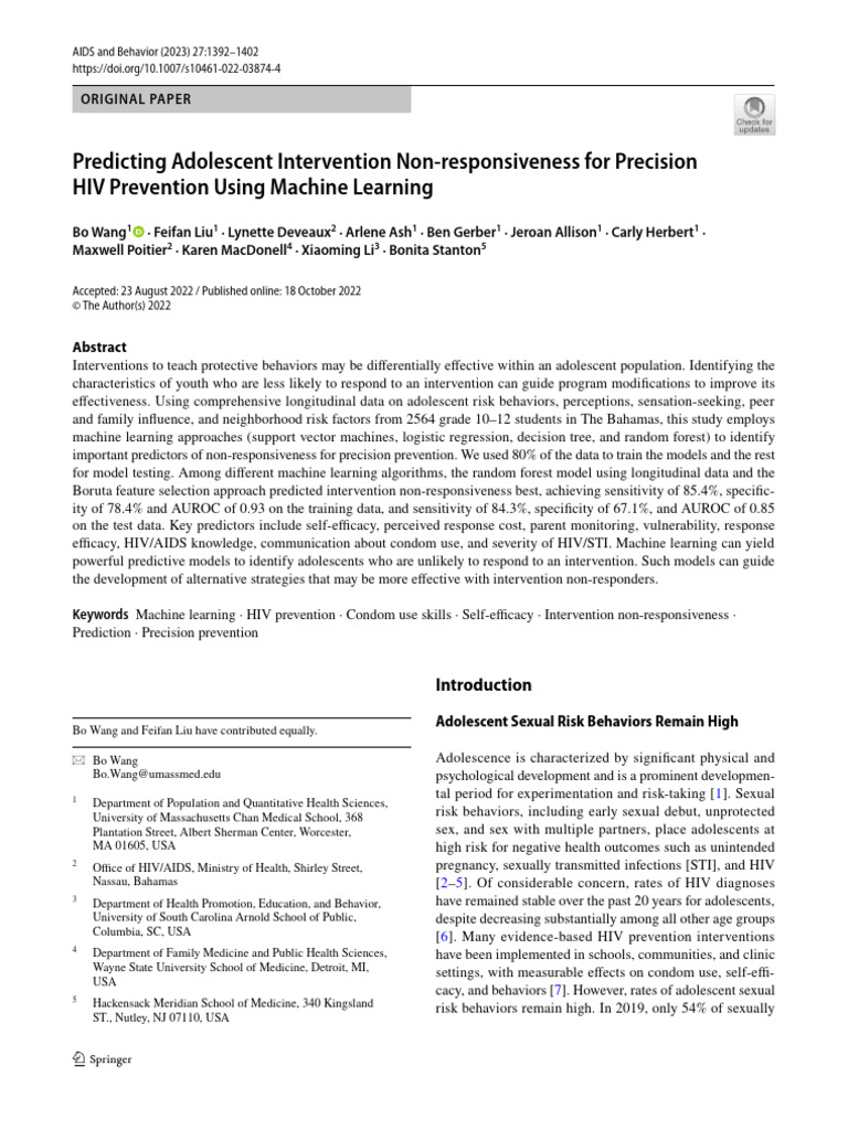 Bo Wang | PDF | Receiver Operating Characteristic | Support Vector Machine