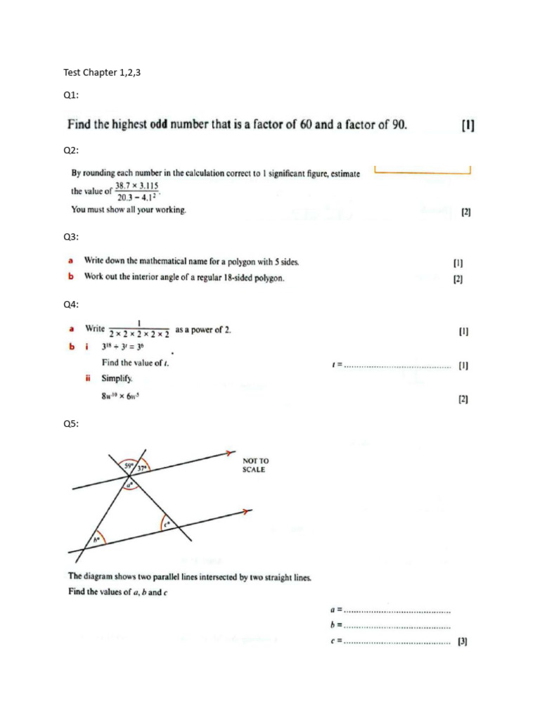 Test Chapter 1,2,3 | PDF
