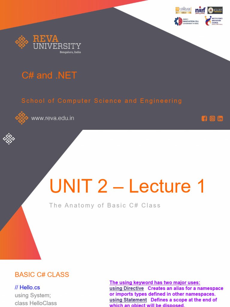 Anatomy of a Basic C# Class | PDF | Parameter (Computer Programming ...