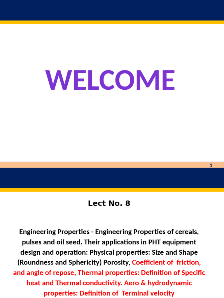 Lect No. 8 Engineering Propertieds | PDF | Friction | Heat