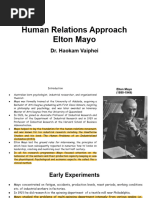 Human Relation Theory Elton Mayo | PDF | Cotton Mill | Interpersonal ...