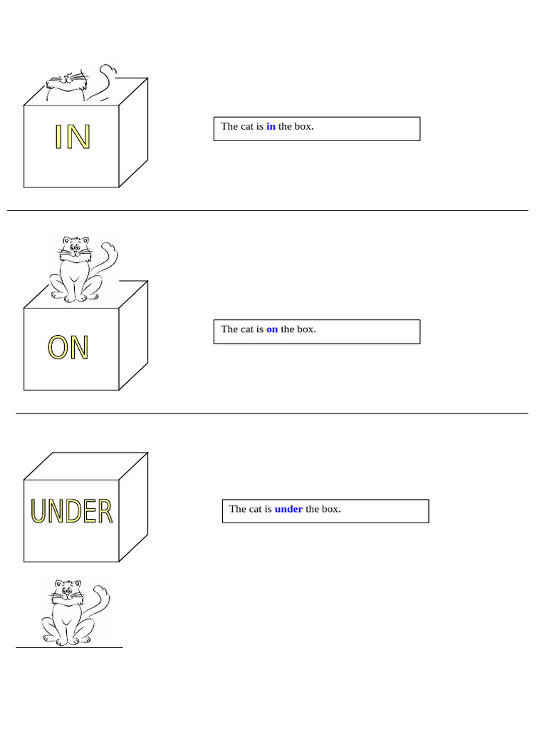 Prepositions of Place Flashcards Fun Activities Games Grammar Guides ...