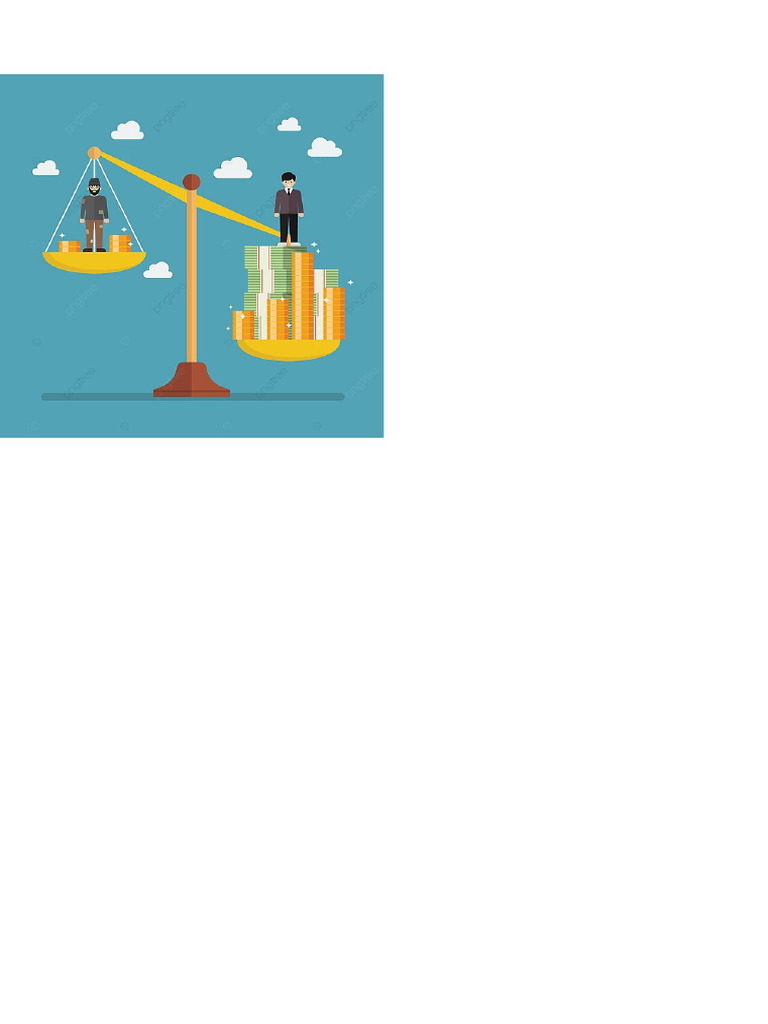 Pngtree Comparison of Wealth Balancing The Scale Between A Rich and ...