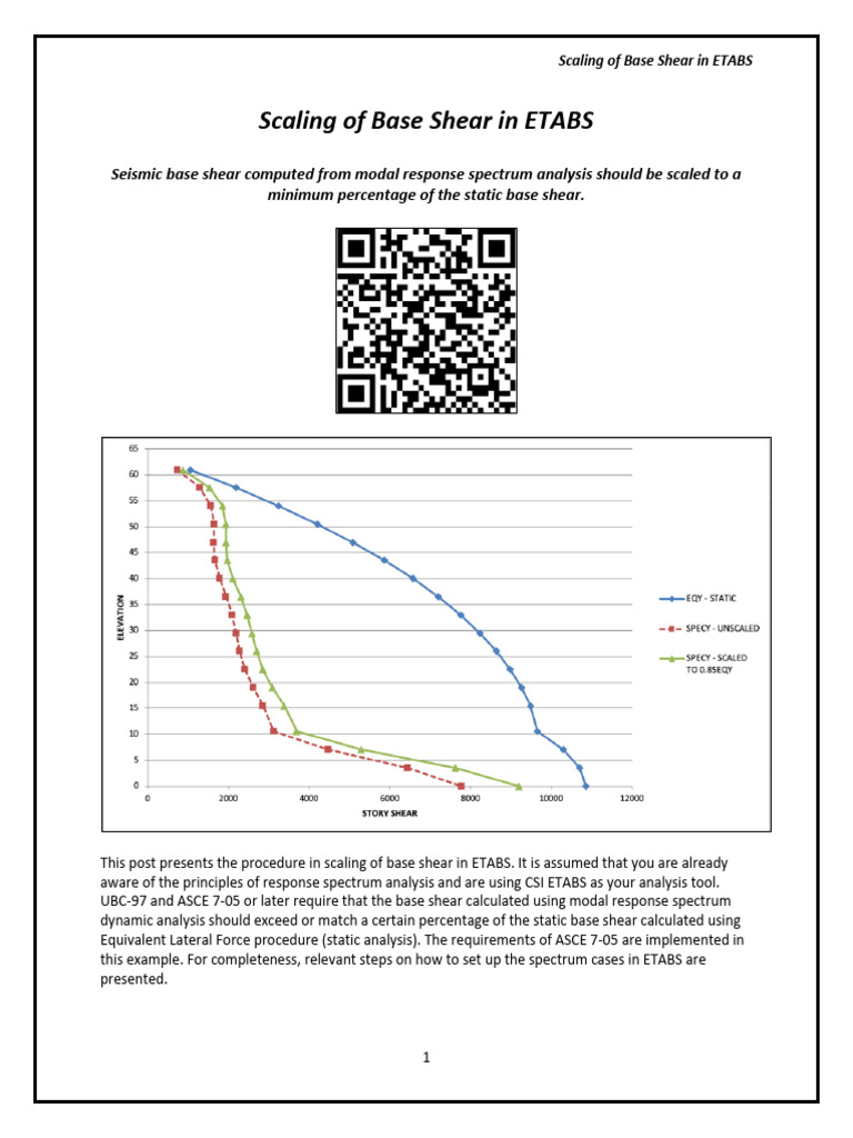 Scaling of Base Shear in ETABS | PDF | Applied Mathematics