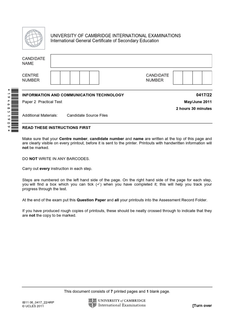 0417 s11 QP 22 | PDF | Tide | Computing