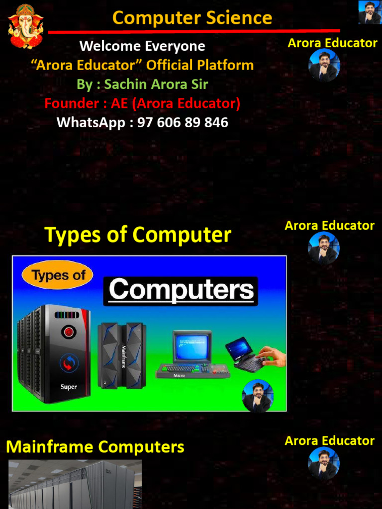 2-Types of Computer | PDF | Mainframe Computer | Supercomputer