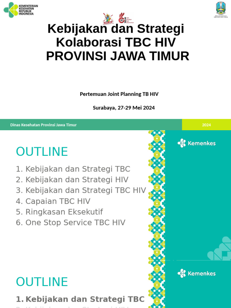 Paparan Kebijakan Dan Strategi Kolaborasi TBC HIV Fix | PDF