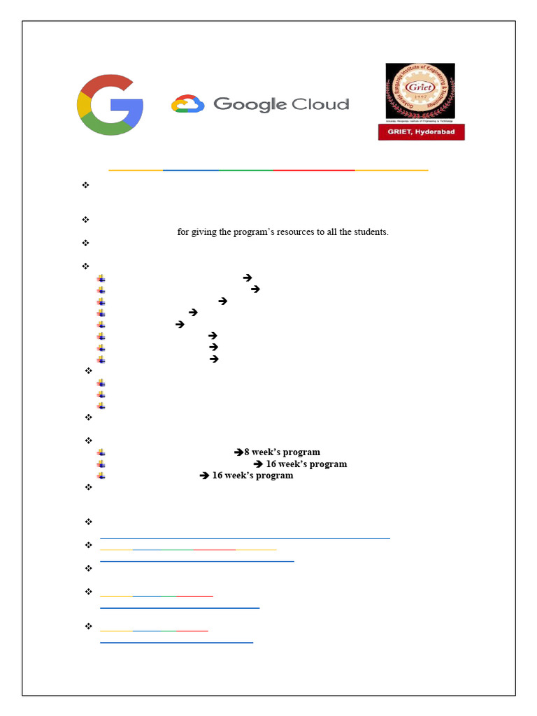 Upcoming Cloud Computing Program From Google UPDATED VERSION | PDF