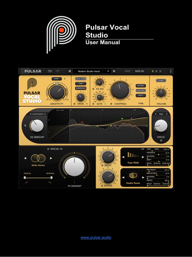 Pulsar Vocal Studio - User Manual | PDF | Window (Computing) | Software