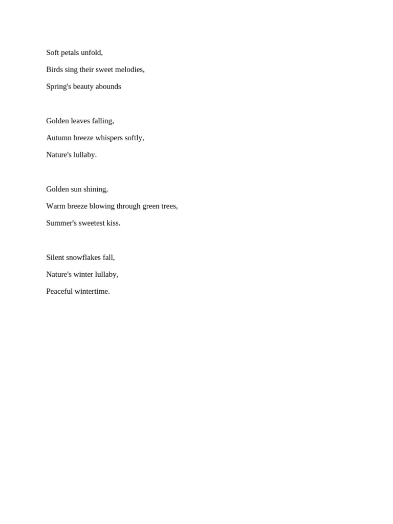 Soft Petals Unfold, Birds Sing | PDF