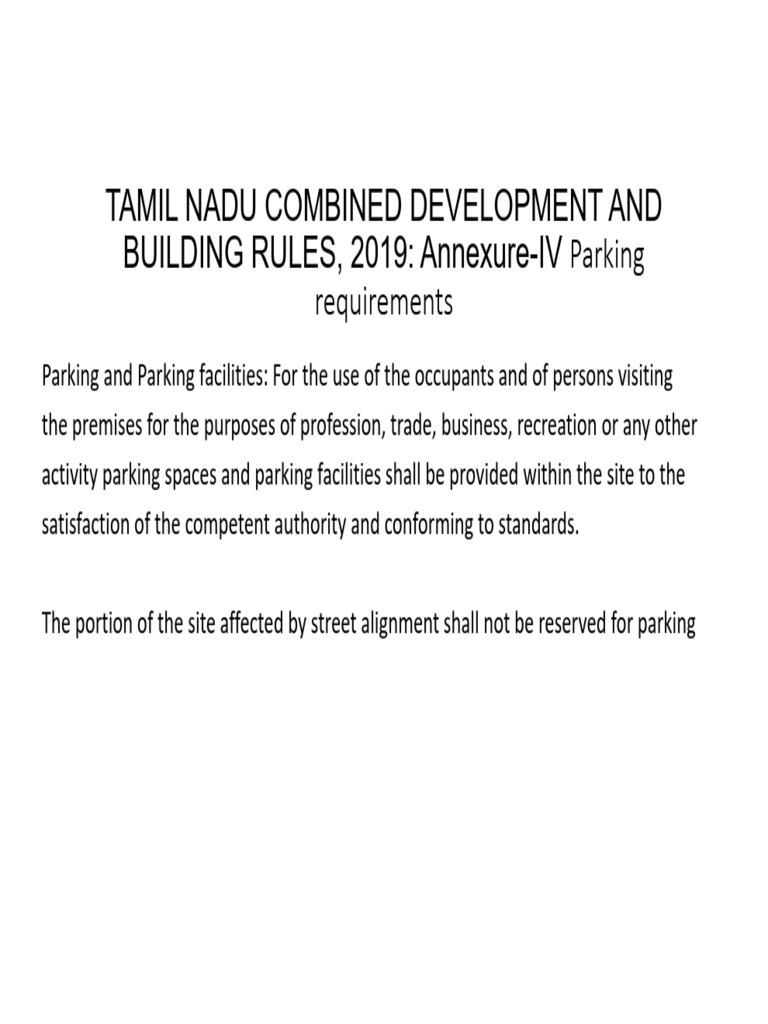 CMDA Rules III Parking Regulations | PDF