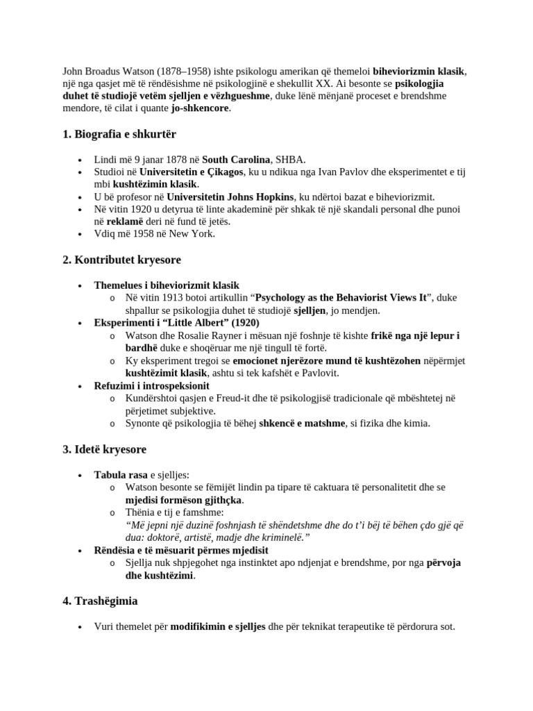 John Broadus Watson | PDF