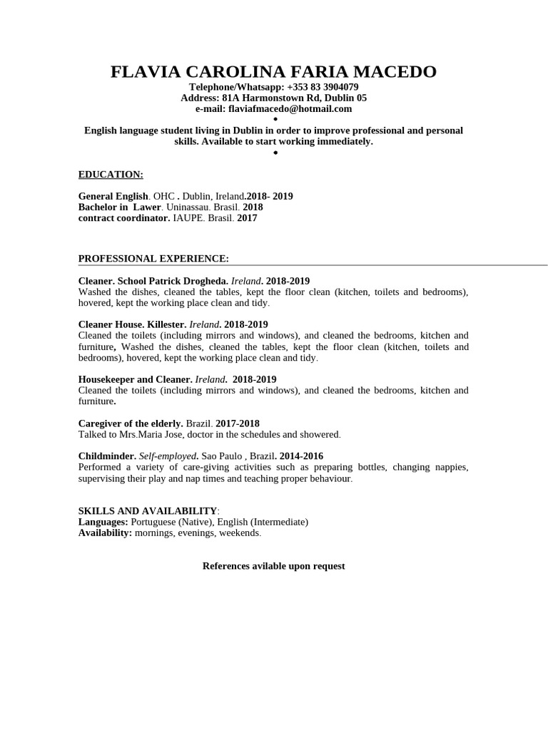 CV Flavia Macedo | PDF