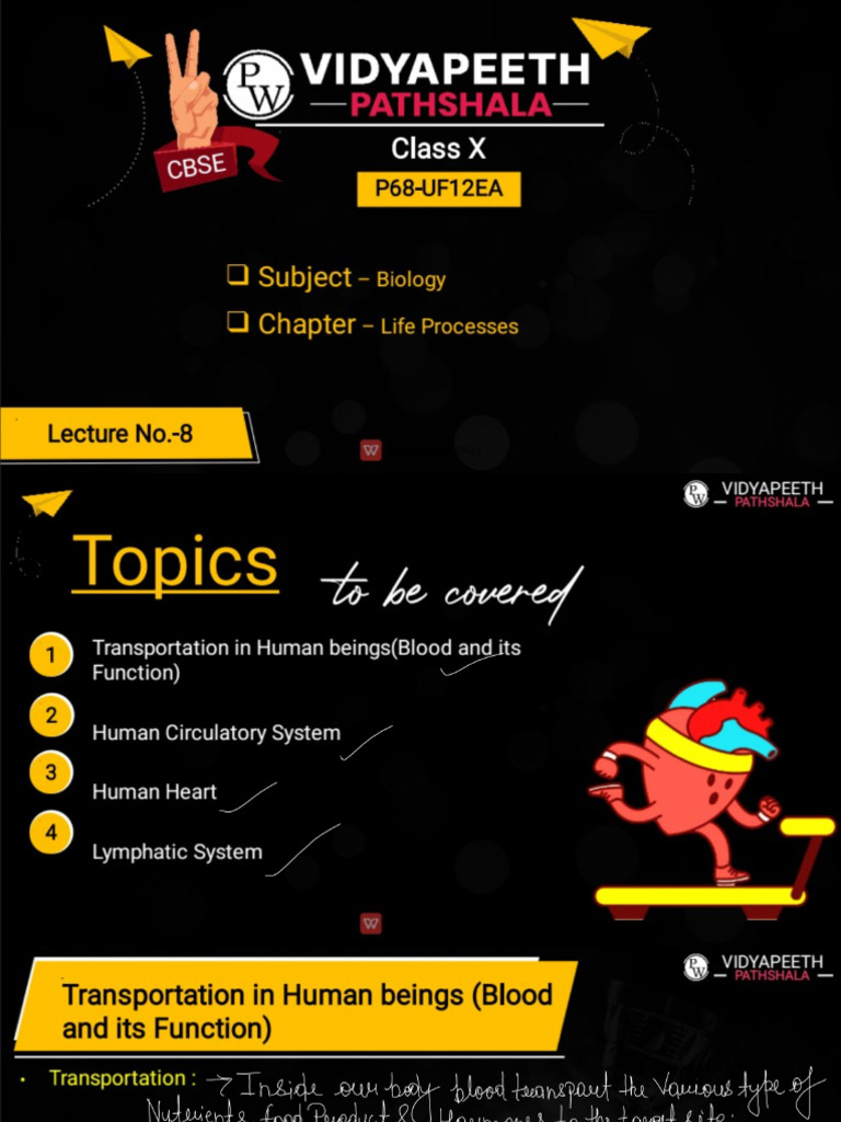 Class 10th Bio Circulation and Excreation | PDF