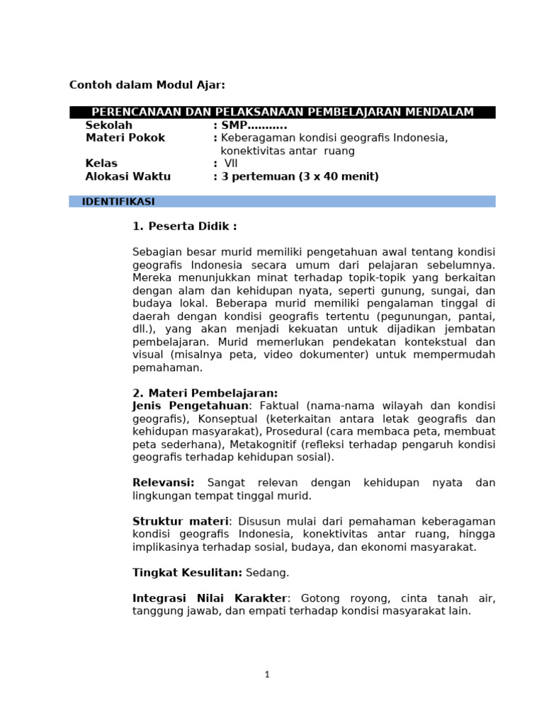 Modul Ajar Stategi PM 2025. | PDF