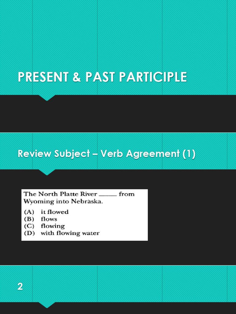 Present & Past Participle | PDF