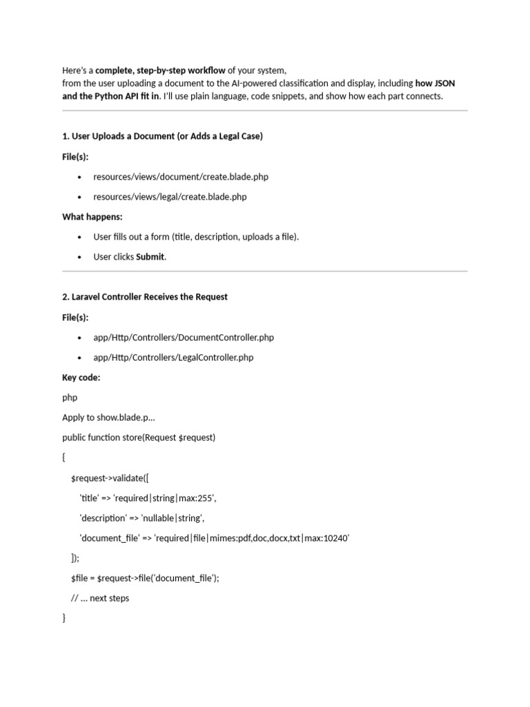 AI Document Classification Workflow | PDF | Php | Filename