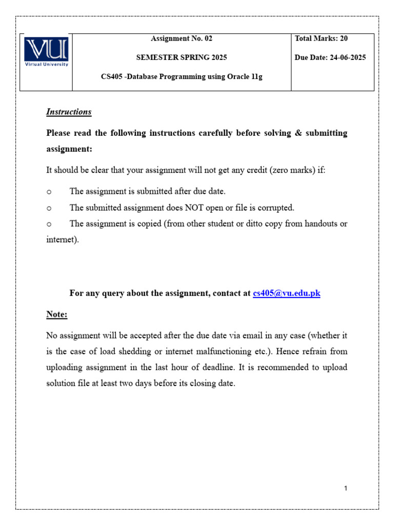 Spring 2025 - CS405 - 2 | PDF