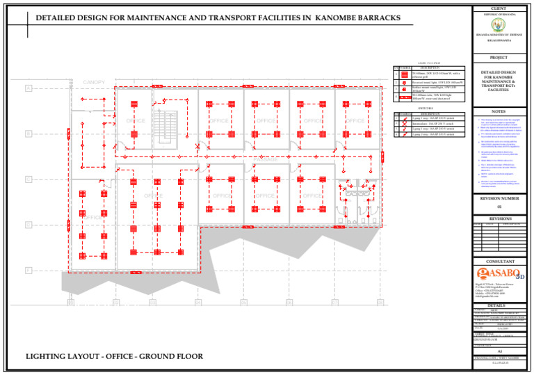 E-l-Of-gf-01 Lighting Layout - Office - Ground Floor | PDF | Civil ...
