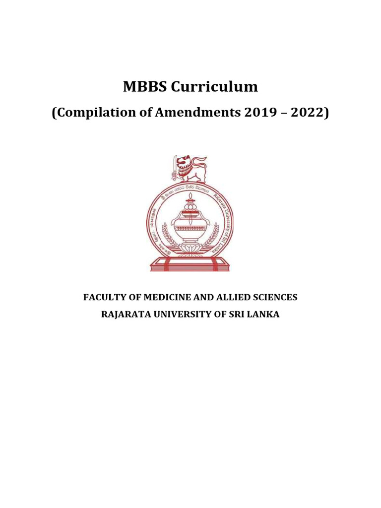 MBBS Curriculum Phases Overview | PDF | Medical School | Medicine