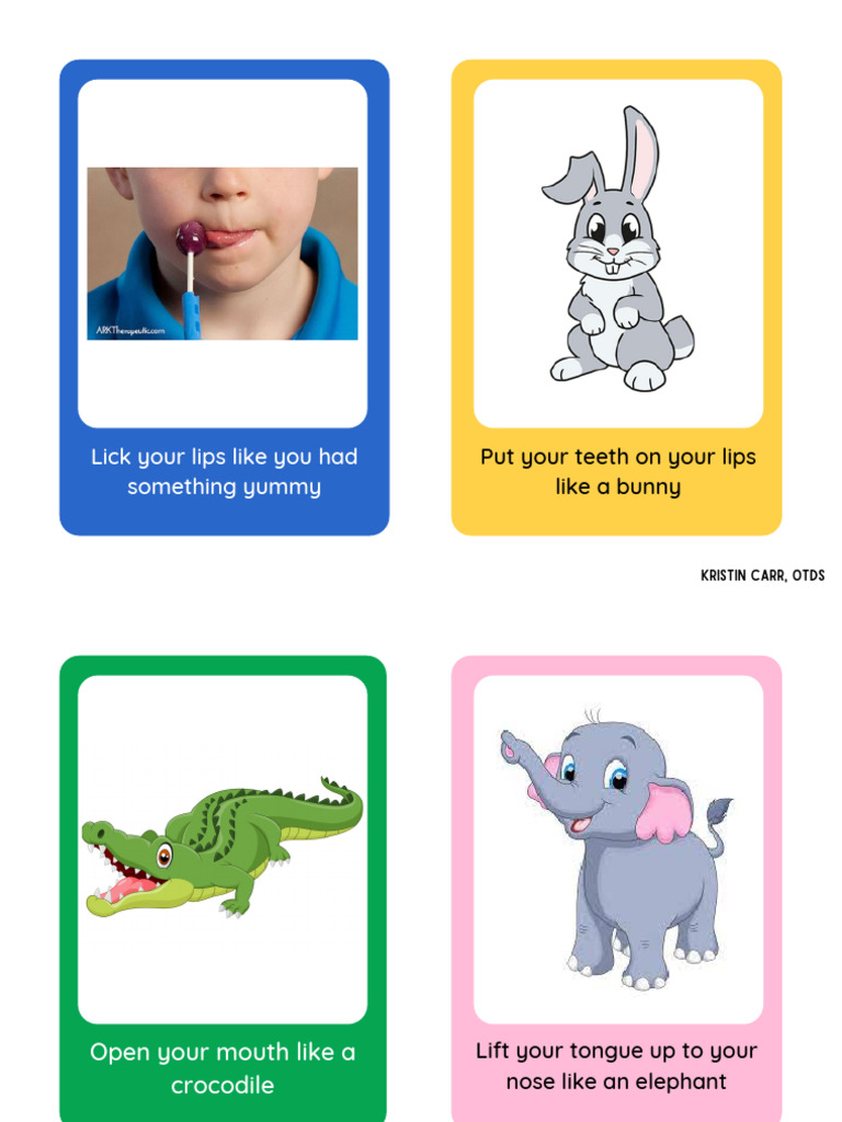 OralMotorActivityCards 1 | PDF