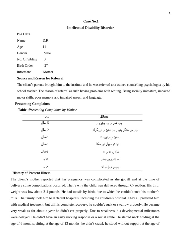 Counselling Case 1.docx (Intellectual Disability) | PDF | Reinforcement | Intelligence Quotient