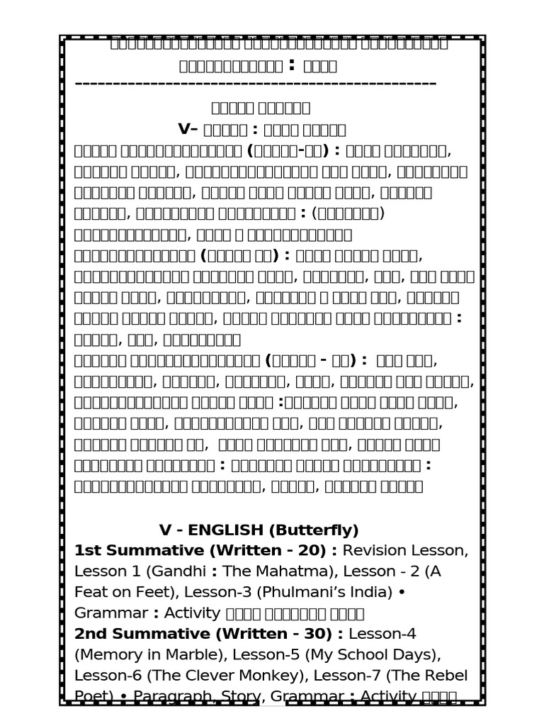 Syllabas 2025 | PDF