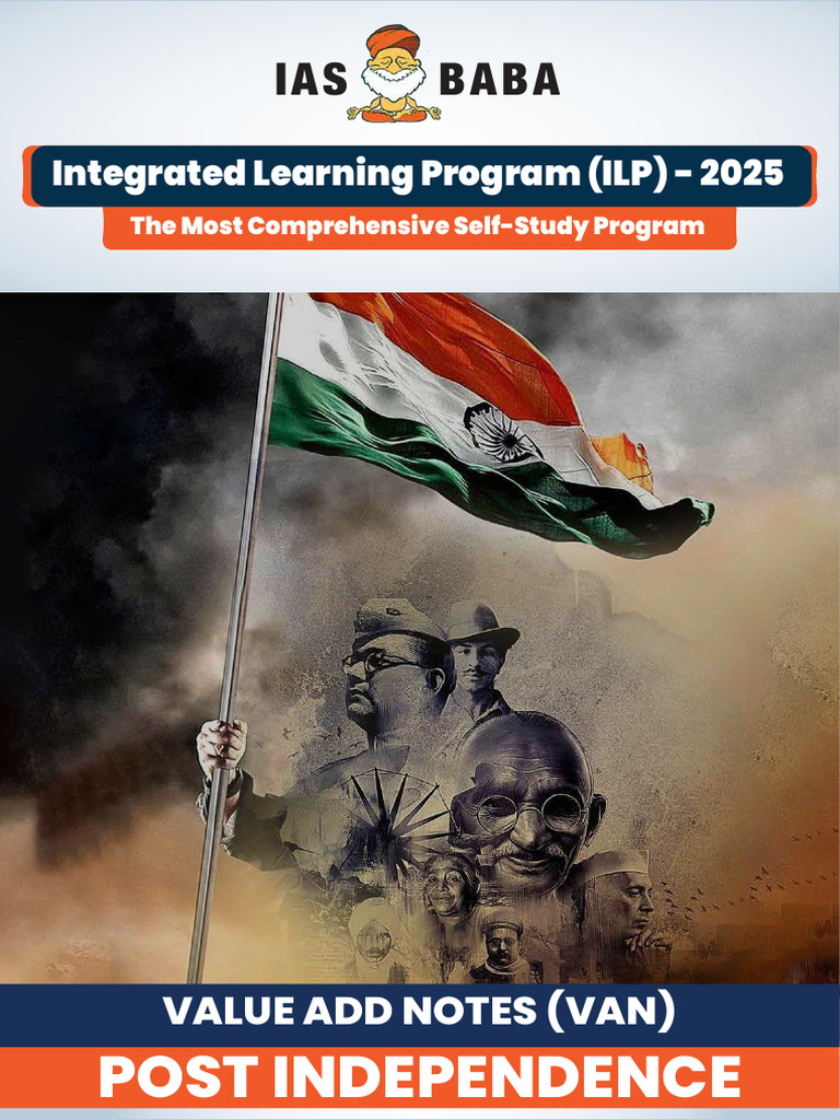 ILP 2025 - Post Independent India - VAN | PDF | Partition Of India ...