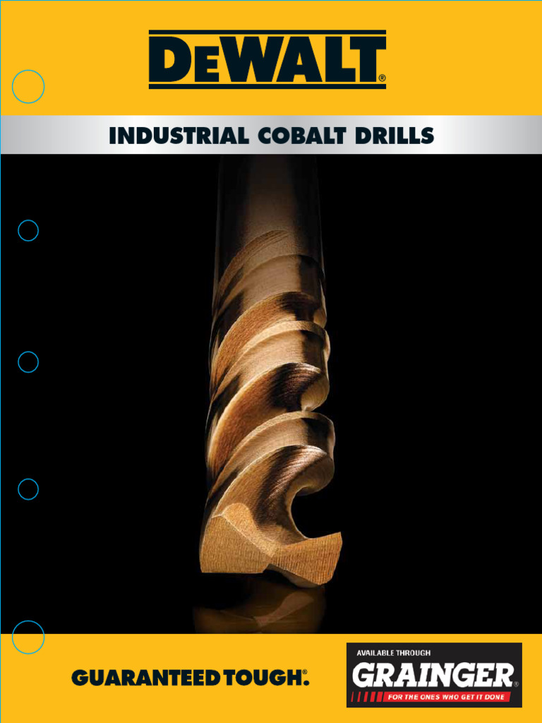 Industrial Cobalt Drill Specifications | PDF | Drilling | Drill