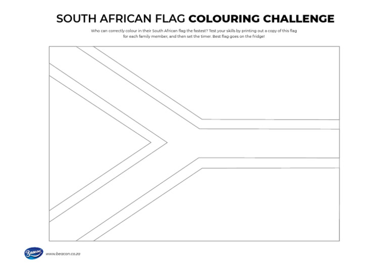 South African Flag Colouring Challenge | PDF