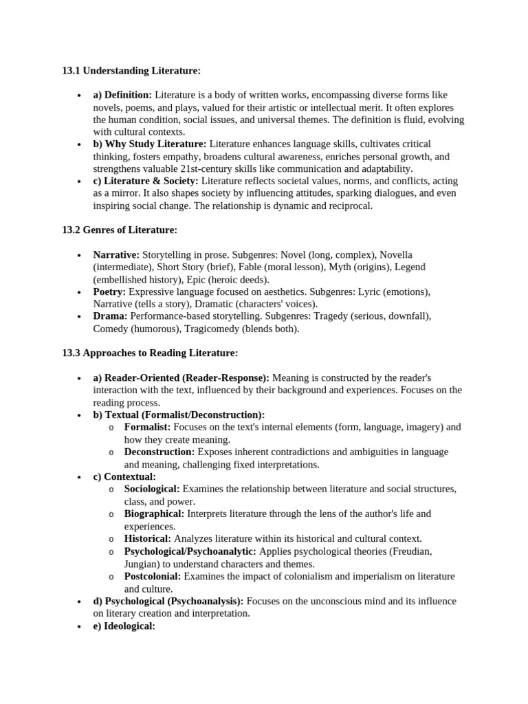 Understanding Literature Essentials | PDF | Narrative | Poetry
