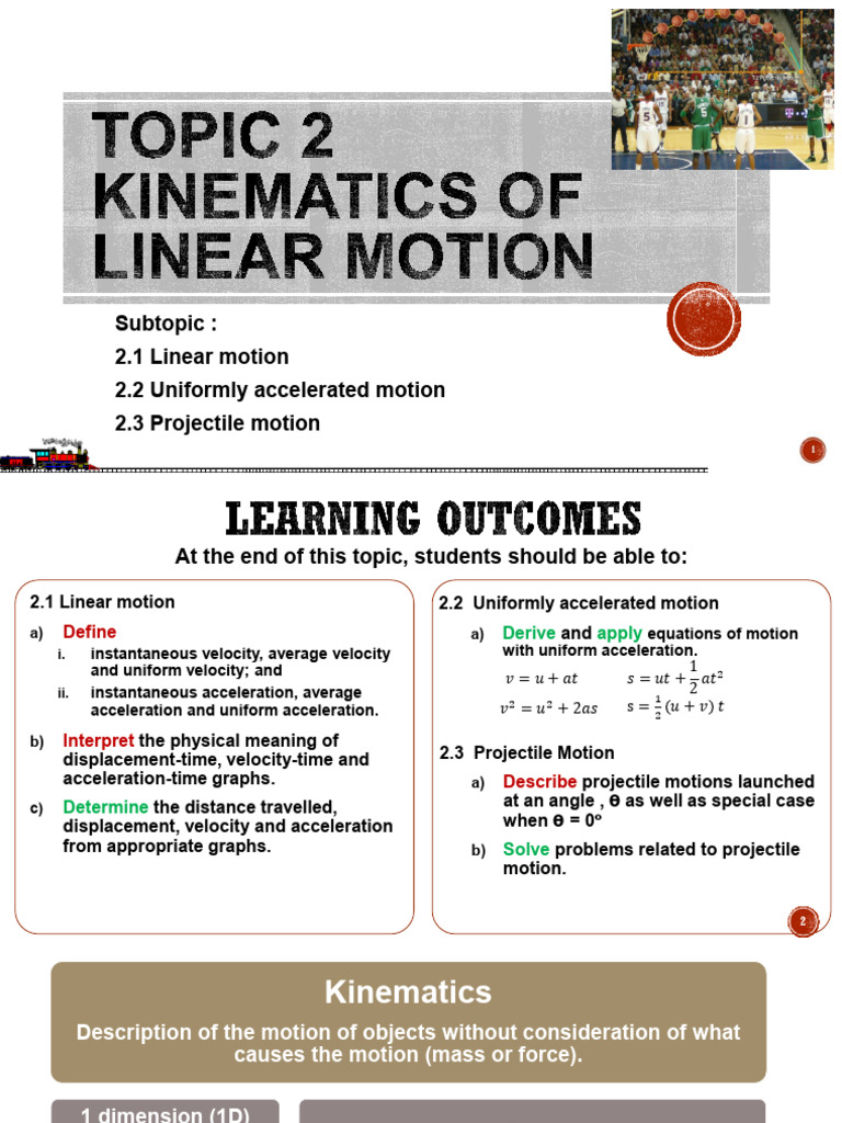 Kinematics: Motion Types and Graphs | PDF | Velocity | Acceleration