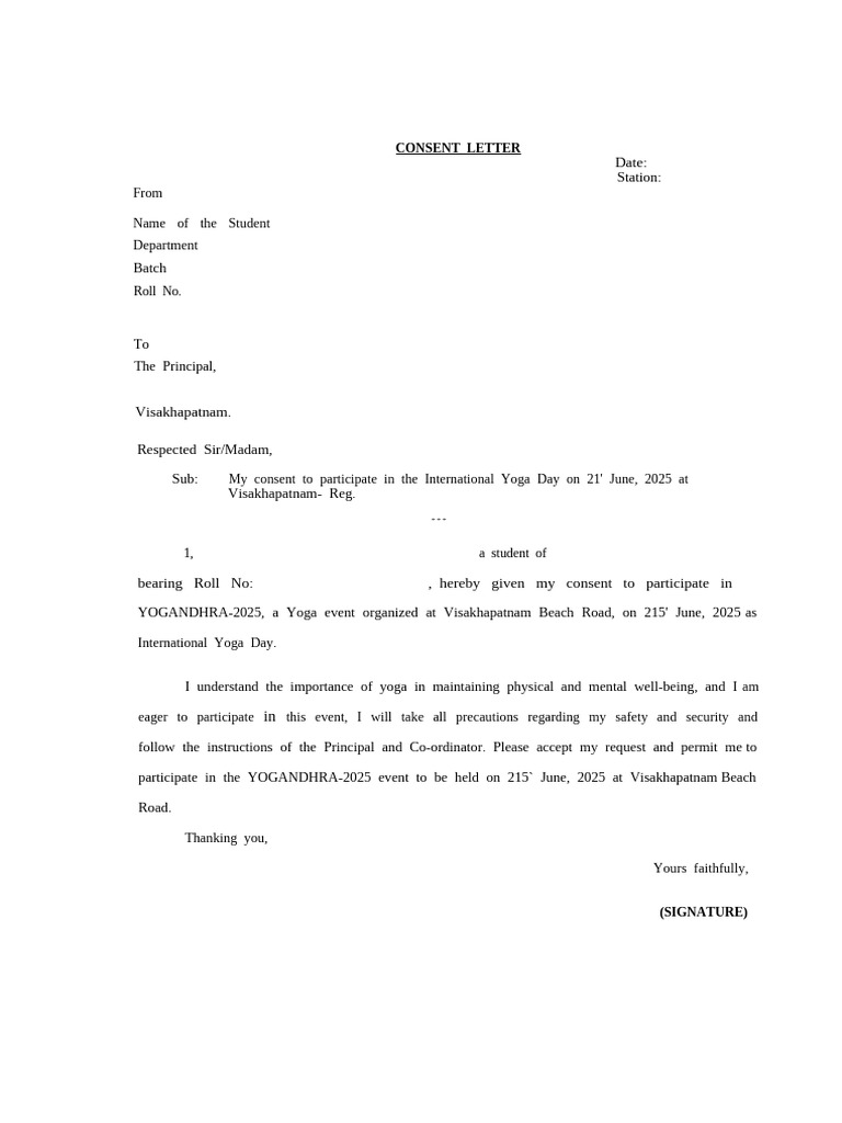 Consent Letter | PDF